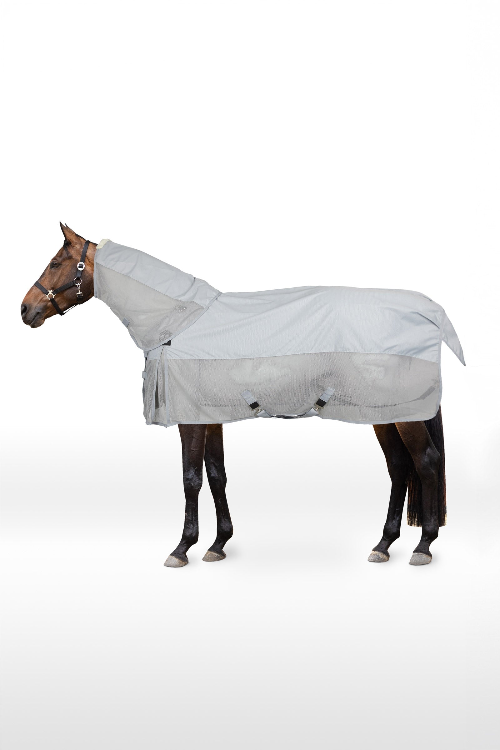 Horze Nevada Combo Shower/Fly Rug with Detachable Neck - Lunar Rock – horze
